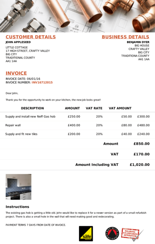How to create a professional looking invoice